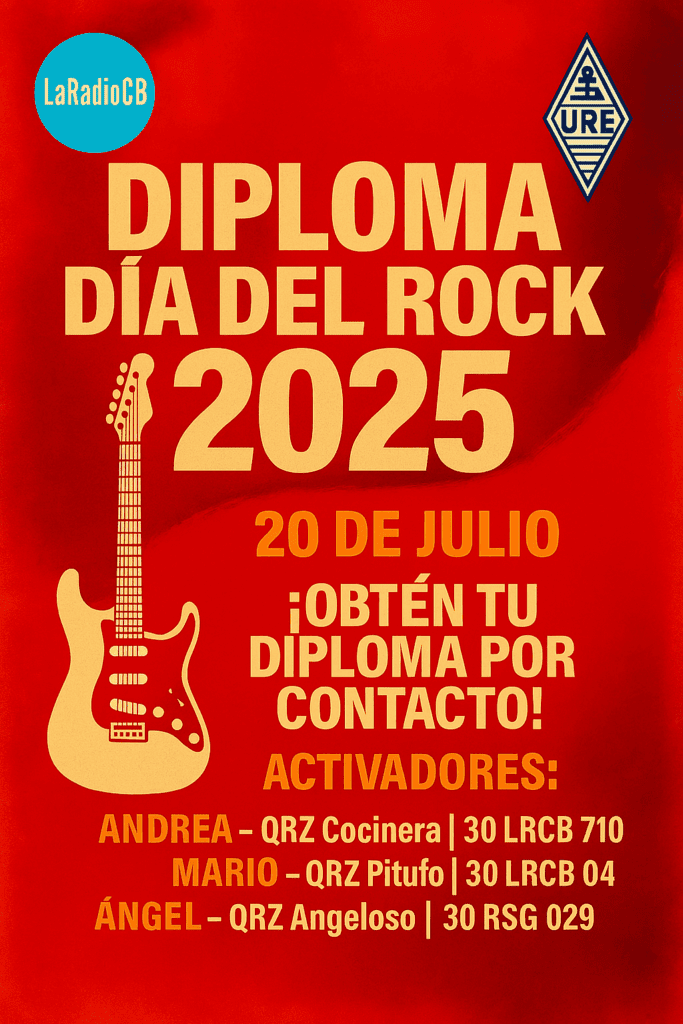 🎸 Diploma Día Del Rock 2025 LaRadioCB.es ️
